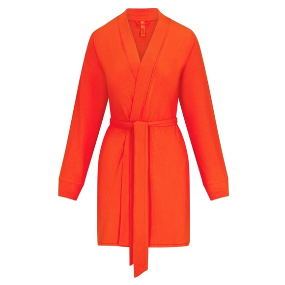 SKIMS | Intimates & Sleepwear | Skims Soft Lounge Robe Fire Nwt | Poshmark